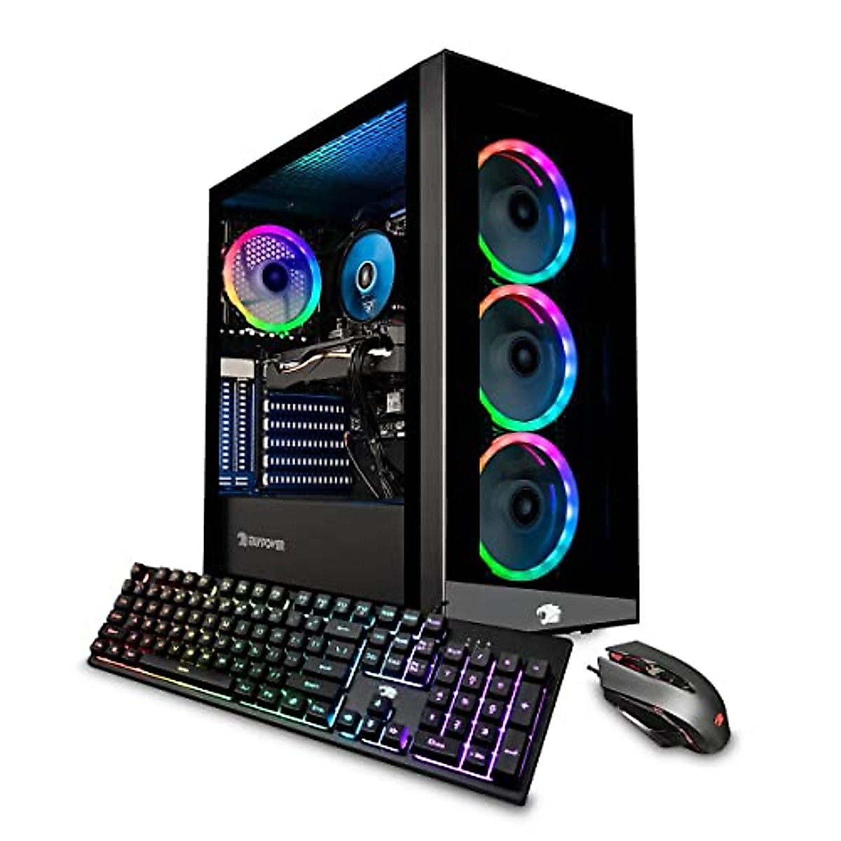 iBUYPOWER Element MR 209a Gaming Desktop Computer, AMD Ryzen 3 3100 3.6GHz, 8GB RAM, 500GB SSD, AMD Radeon RX 570 8GB, Windows 10 Home, Free Upgrade to Windows 11