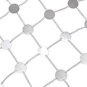 Asooll Sequins Body Chain Bra Layered Chest Chain Bikini Body Jewelry Fashion Bikini Beach Rave Body Accessories Jewelry for Women and Girls (Silver)