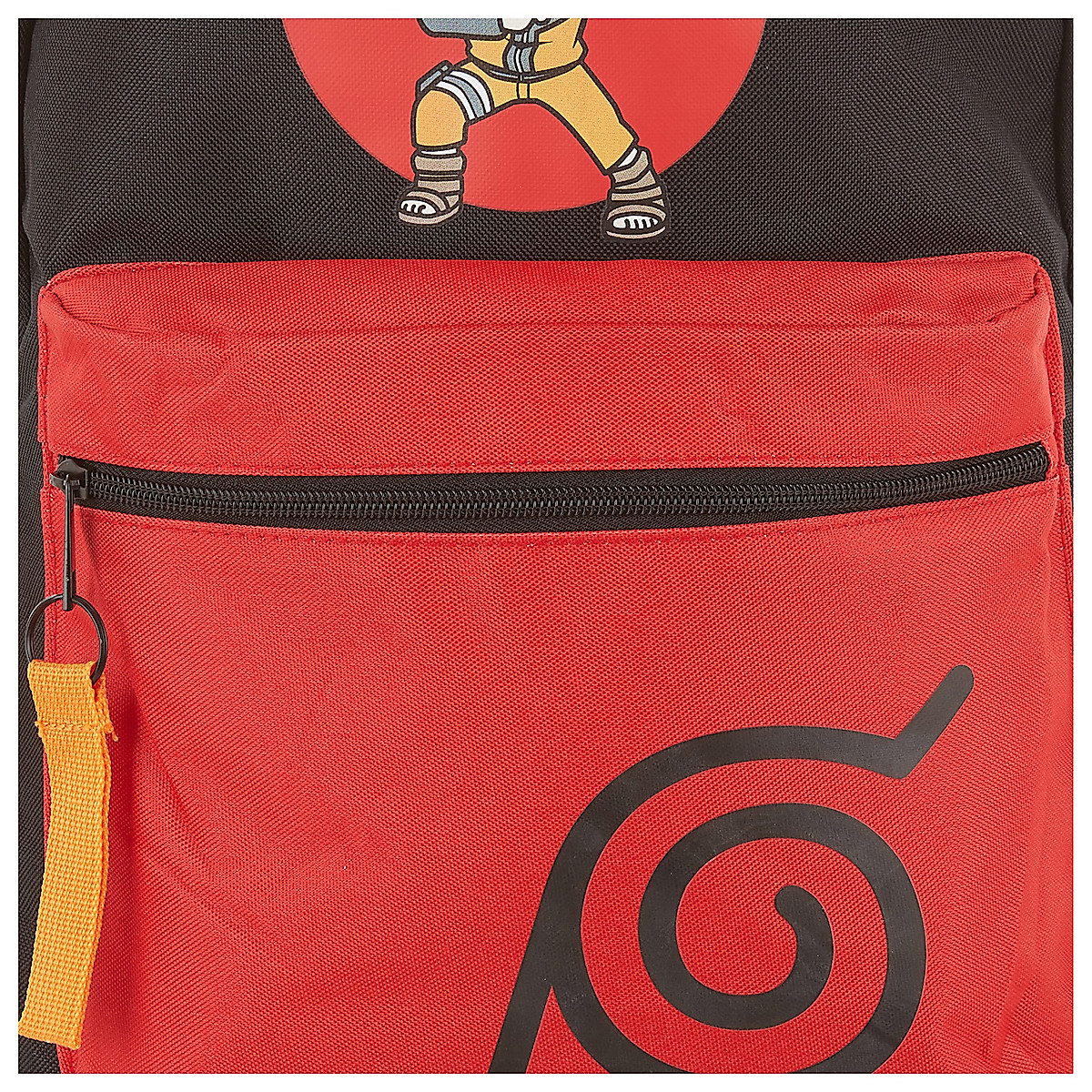 Naruto Tokidoki Shippuden Allover Backpack - Sakura, Kakashi,, and Sasuke Bookbag - Tokidoki Shippuden Knapsack for All (Black)