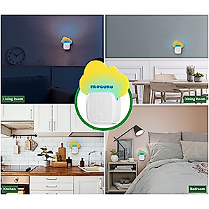 FROGURU Plug in Fly Trap Indoor with 14 Sticky Refills (2-Pack) - Easy to Use Odorless Indoor Fly Trap for Home with Blue LED Light - Traps Insects Like Fruit Flies, Mosquitoes, Gnats, Moths, etc.