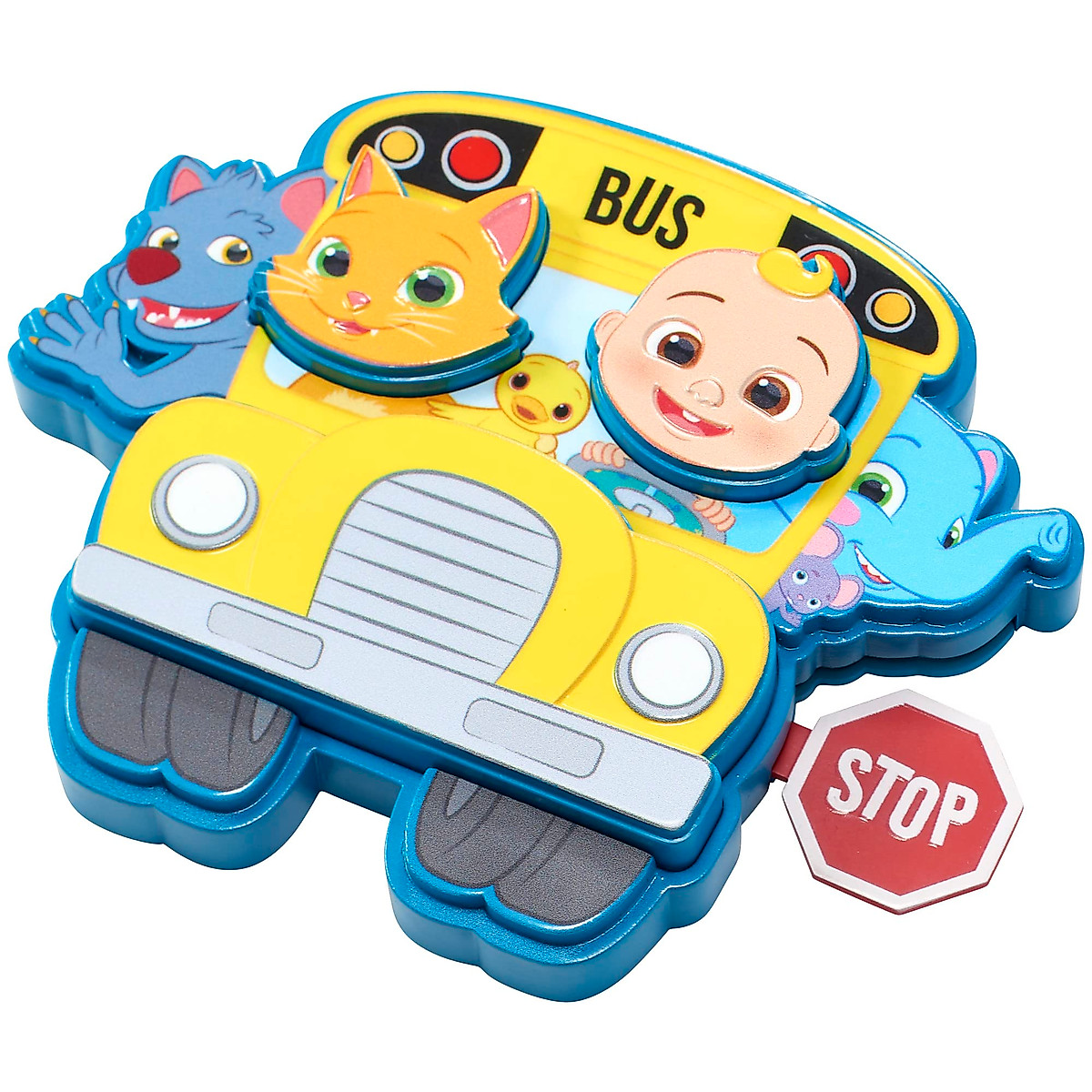 DECOPAC DecoSet CoComelon Ready for Adventure! Cake Topper, 4 Piece Cake Decoration Set With JoJo, Kittens, Wally, and Ello Puzzle Jigsaw (27978)