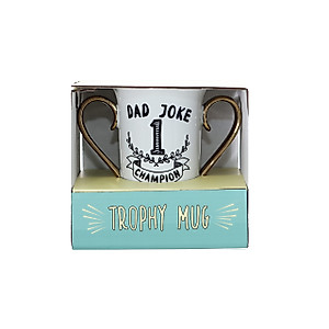 Boxer Gifts Dad Joke Number 1 Champion Trophy Mug | Fun Novelty Father's Day Gift For Dads