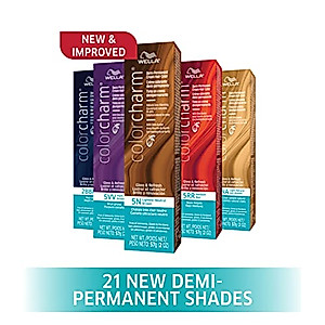 WELLA colorcharm Demi Permanent Hair Color, Adds Gloss & Color Richness, Gray Coverage, Clear Gloss, Clear Gloss + 10 Vol. Developer