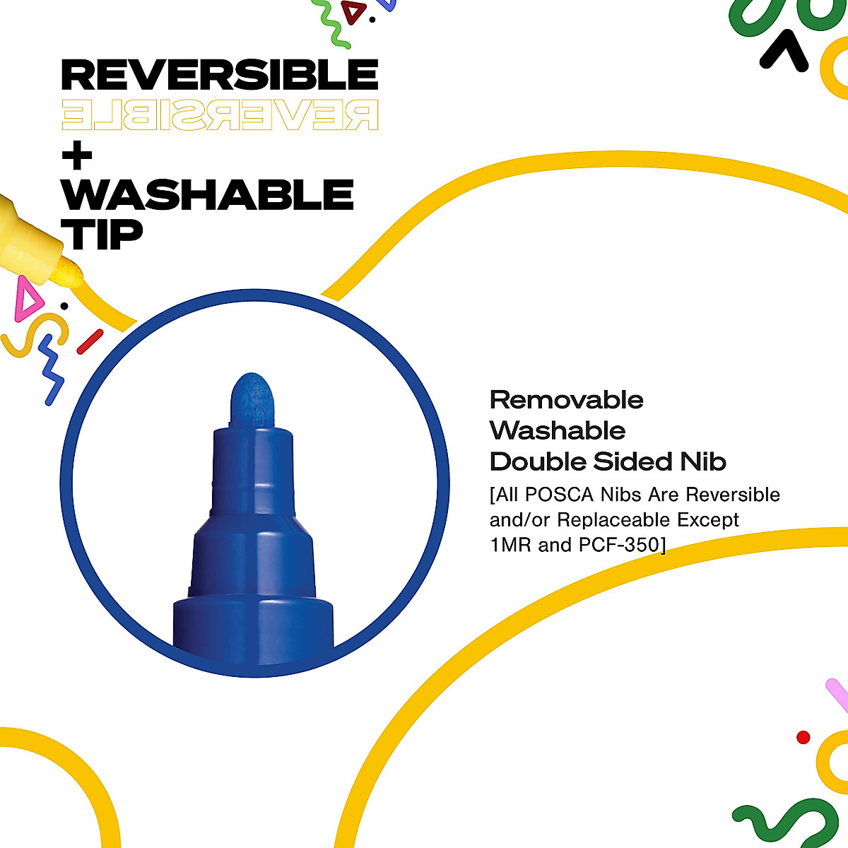 Uni Posca Paint Marker FULL RANGE Bundle Set , Mitsubishi Poster Colour ALL COLOR Marking Pen Medium Point ( PC-5M ) 29 Colours ( 22 Standard & 7 Natural ) Japan Import