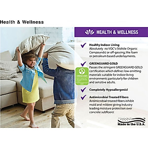 QuietWalk Laminate and Floating Wood Flooring Underlayment with Attached Vapor Barrier- Sound Reduction, Compression Resistant, Moisture Protection 3'Wx33'4" L Roll (Covers 100 sq. ft) QW100B1LT