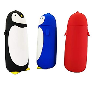SZWGMY Penguin Stainless Steel Water Bottle Tea Coffee Travel Mug Insulation for Hot & Cold,vacuum flask cup (Black)