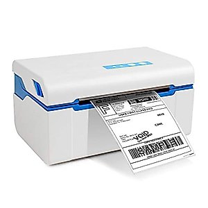 Shipping Label Printer, Micmi Commercial Direct Thermal Desktop Label Printer Support Amazon Ebay PayPal Etsy Shopify Shipstation Stamps.com Ups USPS FedEx DHL Support Windows, 4x6 inch Not for Mac