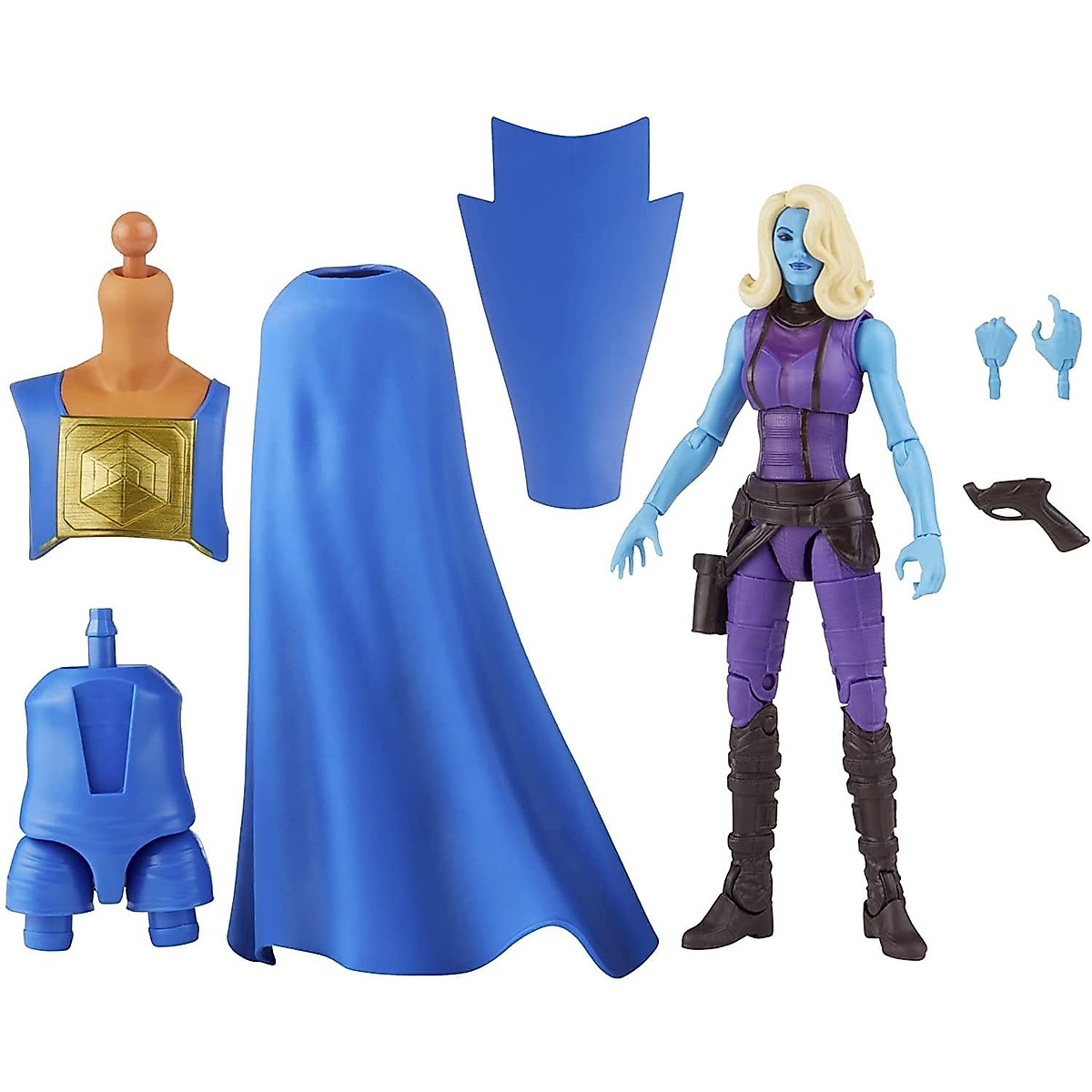 Marvel Legends Series 6-inch Scale Action Figure Toy Heist Nebula, Premium Design, 1 Figure, 1 Accessory, and 2 Build-a-Figure Parts