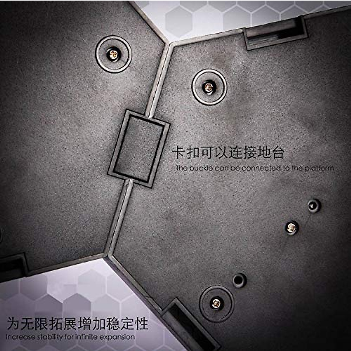 Lmzauet 1/6 Scale Figure Display Dynamic Stand Base can be Spliced Holder for 12" Dolls Action Figures