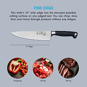Messermeister San Moritz Elite Stealth Chef's Knife, 8-Inch