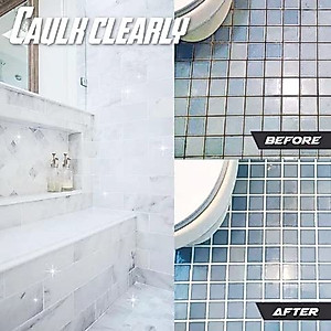 Shayu Easy Caulking Finisher Set, Caulking Nozzle Applicator, Caulking Tool Accessories, For Kitchen, Bathroom, Tank, Door, Window, Sink Joint Filling, Trim Etc (14pc)