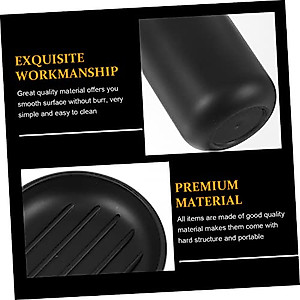 BETOOKY 1 Set Bathroom Set Soap Dispenser Toothbrush Decorative Bathroom Accessories Vanity Countertop Soap Dish Foaming Soap Black Trim Sanitary Accessory Plating Necessity Household