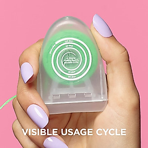 REACH POP Dental Floss, 3 Pack, Peppermint, Vegan Wax, Plaque Remover, PFAS-Free, Shred Resistant, Cruelty Free, Eco Friendly PCR Packaging Floss Holder, Dental Oral Care, for Adults & Kids, 54.6yd