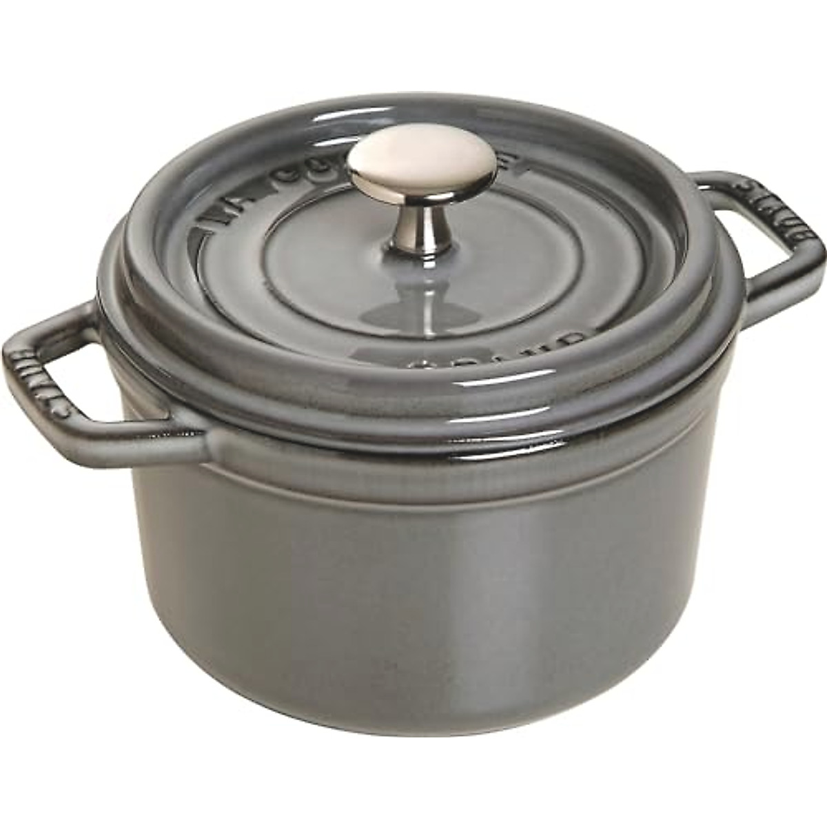 STAUB Mini Round Dutch Oven 0.75-Quart Graphite Grey (Stove)