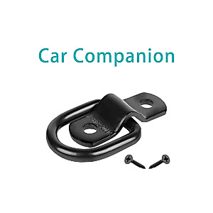 Moly Magnolia D Rings Tie Down Anchors Hooks for Trailer, Stainless Steel Enclosed Points Pickup Camper Surface Mount Truck Bed Bracket, Heavy Duty Lashing Ring for Loads on Vehicles Motorcycles (8)