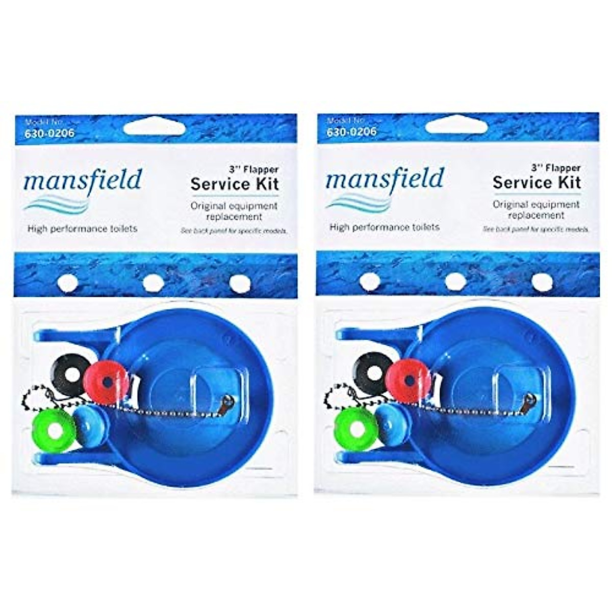 Mansfield Plumbing 630-0207 Univ Flapper 3 inch Kit (Рack of 2)