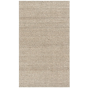 SAFAVIEH Natura Collection Accent Rug - 3' x 5', Beige, Handmade Wool, Ideal for High Traffic Areas in Entryway, Living Room, Bedroom (NAT801B)
