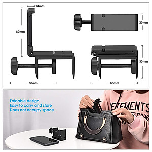 aceyoon Dual Headphone Stand, Under Desk Hanger, 360 Degree Rotatable Dual Headset Holder with Adjustable Clamp, Table Hook for Bag/Backpack/Gaming Headphone