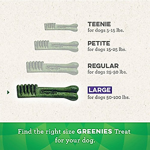 Greenies Aging Care Large Natural Dental Care Dog Treats, 27 oz. Pack (17 Treats)