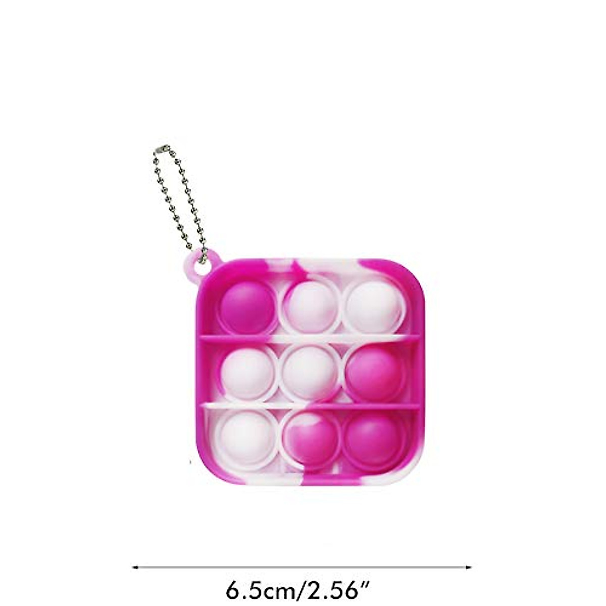 12 Pcs Mini Pop Bubble Fidget Sensory Toys, Pop Toy Bulk for Party Favor, Classroom Student Prizes Easter Basket Goodie Bag Stuffers Christmas Valentine Gift for Kid