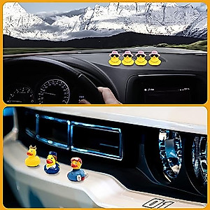 20 Pcs Duck Plug, Self-Adhesive Rubber Duck Mount, Black Rubber Duck Holder with Double-Sided Round Stickers, Rubber Duck Holder for Dashboard Display Duck Lovers (Excluding Rubber Duck)