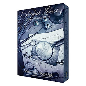 Sherlock Holmes Consulting Detective - Carlton House & Queen's Park Board Game - Captivating Mystery Game for Kids & Adults, Ages 14+, 1-8 Players, 90 Min Playtime, Made by Space Cowboys