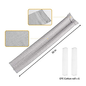 VISEMAN 36 Inch Under Door Stopper-Door Noise Blocker, Double Sided Door Stopper, Machine-Washable
