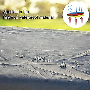 Patio Swing Mosquito Netting - Polyester Mesh Screen with Zipper Opening and roof Waterproof Tent - Rectangle Netting Curtain (Three-Person Chair Size)