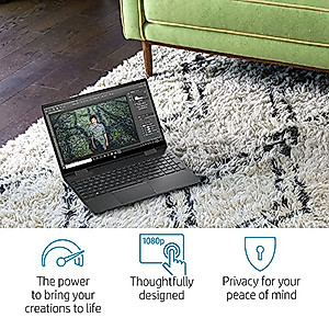 HP Envy x360 15.6" Touchscreen 2-in-1 FHD IPS Laptop, AMD Ryzen 7 5700U, Webcam, Backlit KB, Fingerprint, HDMI, AMD Radeon Graphics, Windows 10, 12GB RAM, 512GB PCIe SSD, with 32GB SD Card