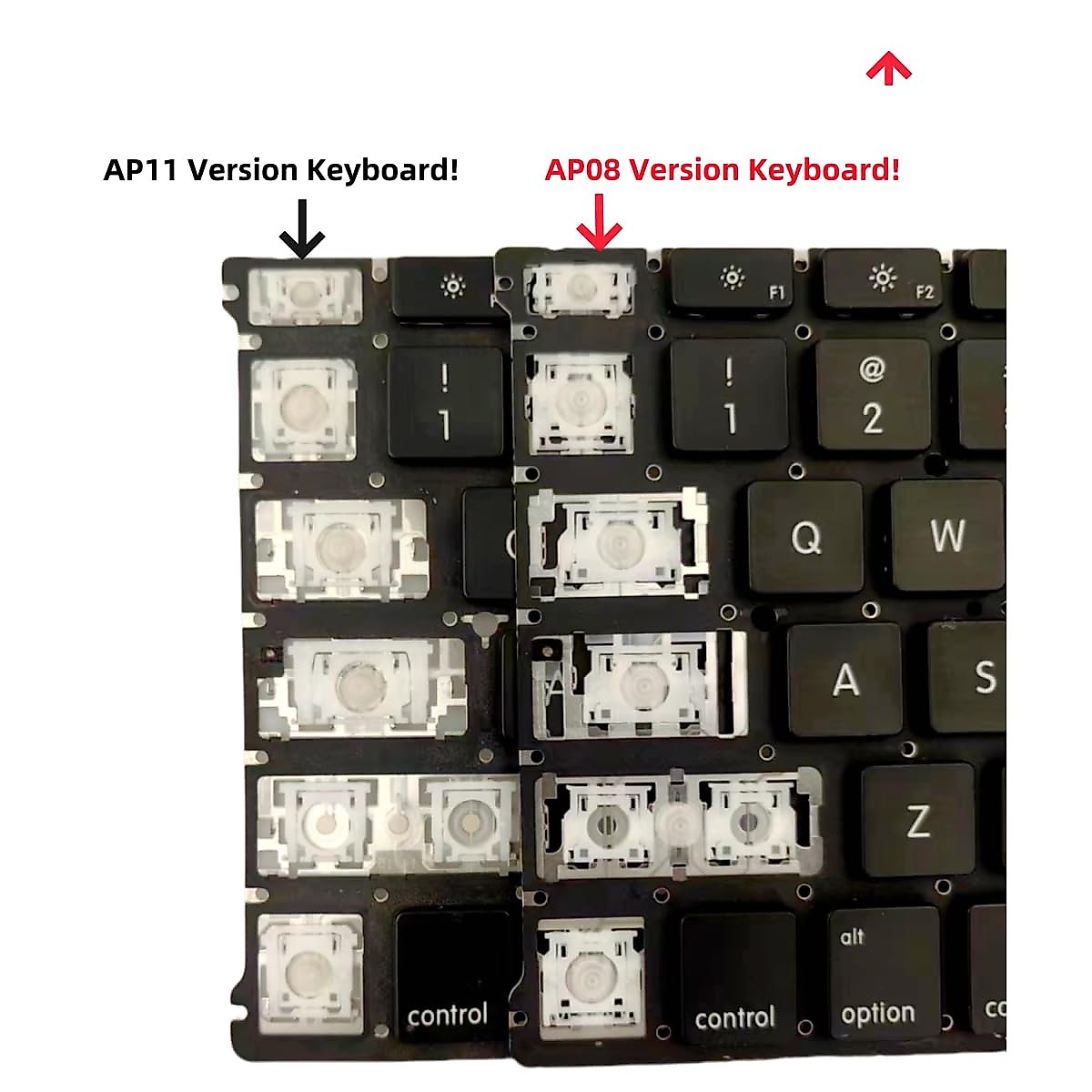 Replacement AP11 Versions US Keyboard Keycaps Keys,Full Set of US Replacement Keycaps QWERTY for MacBook Pro 13" / 15" A1425 A1502 A1398 2012-2015 Year for MacBook Air 13" A1369/A1466 2011-2017 Year
