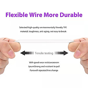 KUBOJSDLZ 2-Packs Fast Charge Cable, 1 Feet USB-C Charging Cable for Sony WH-1000XM5 WH-1000XM4 WF-1000XM4 WH-1000XM3 WH-XB910N WI-C200 WI-XB400 Beats Studio Pro