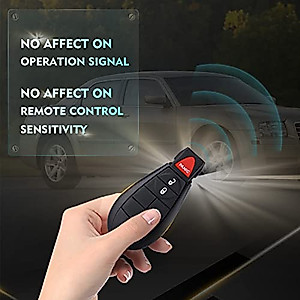 Key Fob Fit for Dodge Ram 1500 2500 3500 2008-2012, Chrysler 300 Town Country, Jeep Dodge Challenger Charger Grand Caravan Keyless Remote Entry Car Key Fob Cover (JUST Empty CASE) M3N5WY783X IYZ-C01C