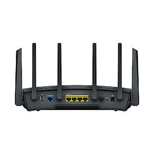 Synology RT6600ax - Tri-Band 4x4 160MHz Wi-Fi router, 2.5Gbps Ethernet, VLAN segmentation, Multiple SSIDs, parental controls, Threat Prevention, VPN (US Version)