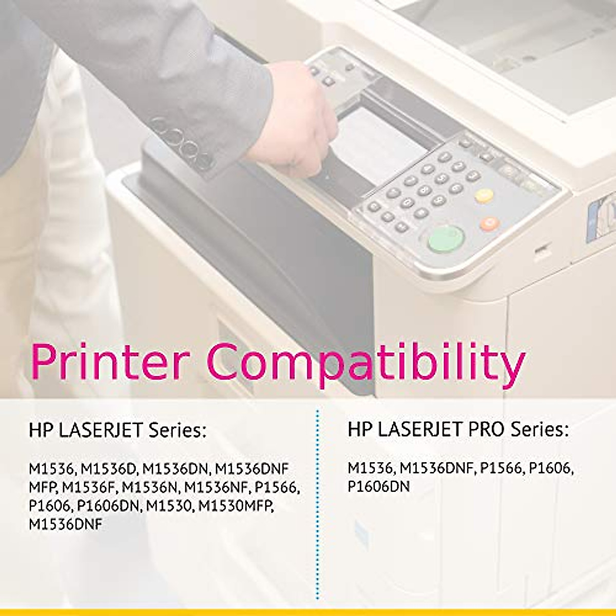 CS Compatible Toner Cartridge Replacement for HP CE278A Black HP Laserjet M1536 P1566 P1606 P1606DN M1530 M1530MFP M1536DNF PRO M1536 PRO M1536DNF 2 Pack