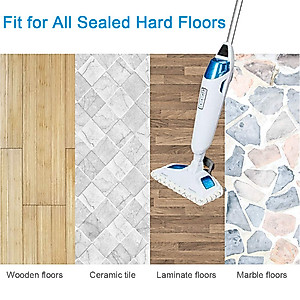 4 Pack Steam Mop Pads Replacement for Bissell Powerfresh Steam Mop 1940 1440 1544 1806 2075 Series, Model 5938 19402 19404 19408 19409 1940A 1940F 1940Q 1940T 1940W, Microfiber Washable, Reusable