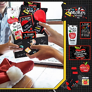 Funnymoom 13 Pcs Teacher Appreciation Gifts Bulk, Teacher Gifts for Women Box Thank You Gift for Teachers Birthday Graduation Valentines Day Christmas Back to School(Bright)