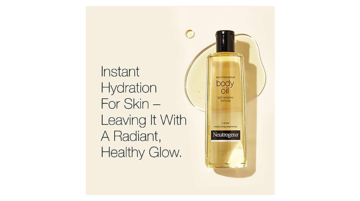 Neutrogena Light Sesame Body Oil - Hydrating Dry Skin Moisturizer