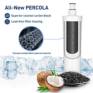 PERCOLA 9980 Water Filter, NSF 42, 53 & 401 Certified Filter Replacement for Kenmore 46-9980, 469980, 9980-KM, 9980 (replaces ADQ74793502) AGF80300805 (3 Pack)