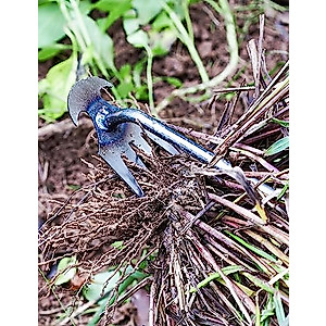New Weeding Artifact Uprooting Weeding Tool, 16" Weed Puller, 4 Teeth Manganese Steel Forged Hand Weeder, Dual Purpose Hand Remover for Garden Yard Farm Weed Removal for Garden Yard Farm Weed Removal