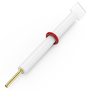 Labasics Platinum Mesh Electrode, 99.99% Purity 10x10 mm Pt Mesh Counter Electrode Platinum Mesh Sheet Electrode with PTFE Body Electrode for Electrochemical Cells