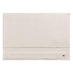 Lacoste Heritage Supima Cotton Tub Mat, Chalk, 21" x 31"