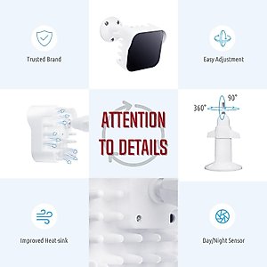 Tendelux DI10 IR Illuminator | Medium Range Infrared Flood Light for Security Camera (w/Power Adapter)
