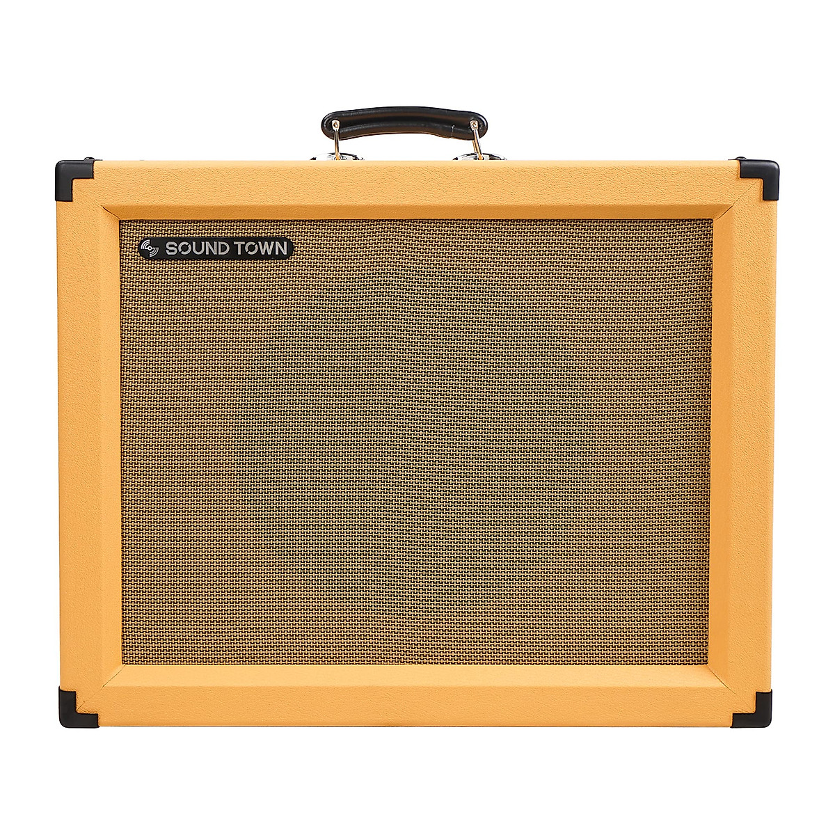 Sound Town 1 x 12" Empty Guitar Speaker Cabinet, with Birch Plywood Construction, Orange Tolex, Wheat Cloth Grill, Compatible with Celestion/Eminence Speakers (GUC112OR-EC)