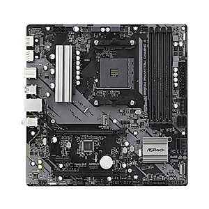 ASRock AM4 AMD B550 SATA 6Gb/s Micro ATX AMD Motherboard Model B550M Phantom Gaming 4
