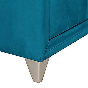 Wood Nightstand with 2 Drawers, Bedside Tables with Velvet Fabric & Glass Worktop, Bed Side Table & Night Stand End Table with Storage for Living Room, Bedroom, Beige, 25"L x 13.7"W x 28.3"H