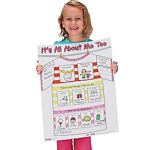 Really Good Stuff Ready-To-Decorate All About Me Tee Posters - 24 posters