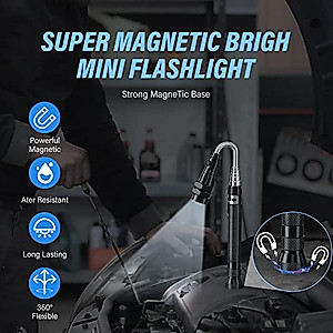 FLY2SKY Christmas Stocking Stuffer for Dad Cool Gadgets Christmas Dad Gift Men Husband LED Light Magnetic Pickup Tool + 6 in 1 Multitool Pen Stocking Stuffers Gifts for Men Who Has Everything