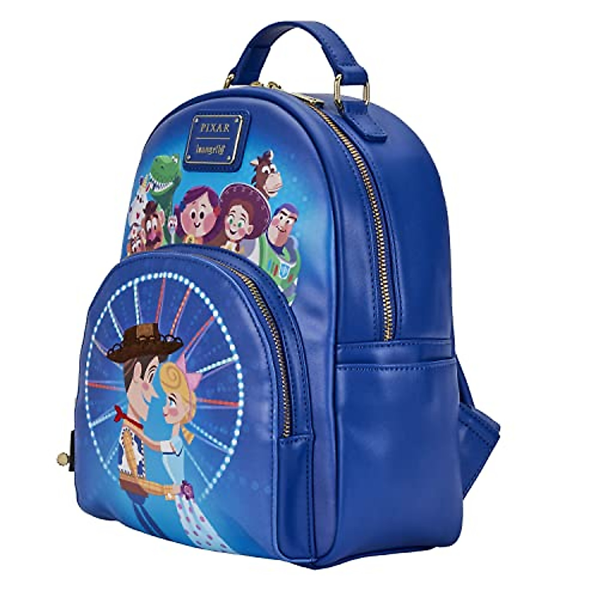 Loungefly Disney Pixar Moment Toy Story Woody Bo Peep Womens Double Strap Shoulder Bag Purse