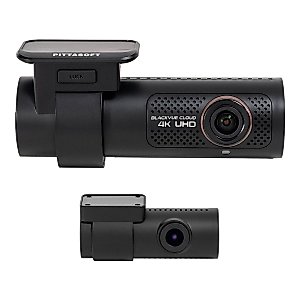 BlackVue DR970X-2CH 64GB | 4K/Full HD Dual-Channel Cloud Dashcam | Built-in Wi-Fi, GPS, Native Parking Mode | LTE and Mobile Hotspot via Optional LTE Module | Dashcam Front and Rear | Made in Korea