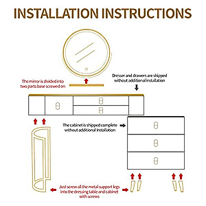 Women Dressing Table with Mirror and Lights,Makeup Vanity with 6 Drawers, Chair,Cabinet, Vanity Mirror with 3-Color Touch Screen Lighted,Makeup Desk for Bedroom (Gray, 47inch)